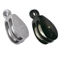 China Double Sheave Pulley Galvanized Casting Iron pulley Fixed Eye Block Steel Small Pulley For Rope for sale
