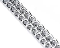 China Double Triple Pets Choke Chain Dog Training Metal Choke Chain Collar With Welded Ring for sale