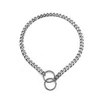 China Snake Choke Chain For Dogs Nickel Plated Chrome Plated Dog Training Choke Collar for sale