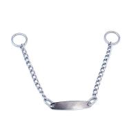 China Pets Choke Training Collar Metal Dog Chain With Name Tag for sale