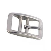 China DP-923Z Zinc Alloy Pin Pet Buckles Double Bar Buckle For Leather for sale