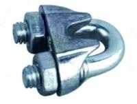 China DR-7300Z Steel Wire Rope Adjustable Clamp Galvanized Metal Clips For Rope for sale