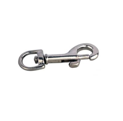 China 10mm Zinc Alloy Diecast Round Swivel Eye Small Snap Hook For Cat Leashes for sale