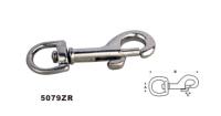 China 10mm Zinc Alloy Diecast Round Swivel Eye Small Snap Hook For Cat Leashes for sale