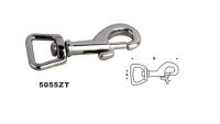 China Zinc alloy diecast nickel plated square swivel eye bolt snap hook for sale