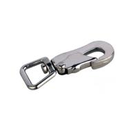 China Swivel Eye Flat Bolt Snap Hook 25mm Zinc Alloy Diecasting Ladder Shaped for sale