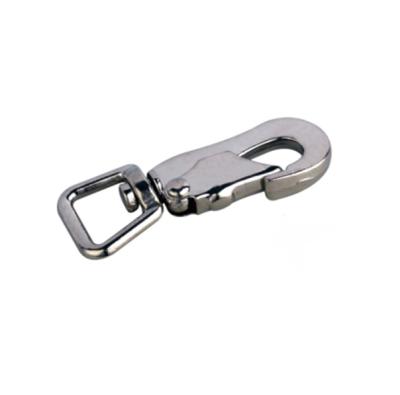 China Swivel Eye Flat Bolt Snap Hook 25mm Zinc Alloy Diecasting Ladder Shaped for sale