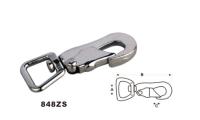 China Swivel Eye Flat Bolt Snap Hook 25mm Zinc Alloy Diecasting Ladder Shaped for sale