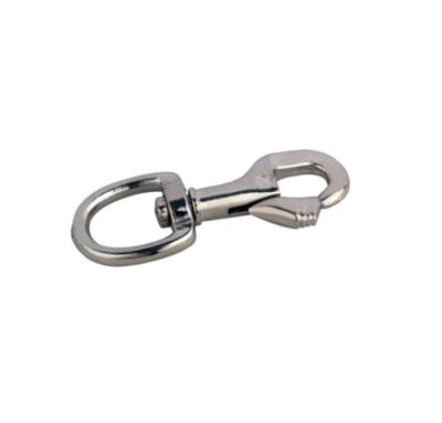 China 20mm Zinc alloy Diecasting round swivel eye push-button type bolt snap hook for sale