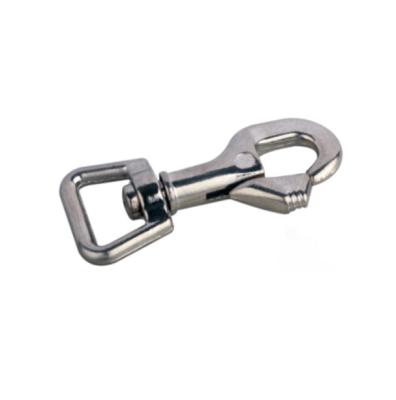 China 25mm Zinc alloy Diecasting round Square eye push-button type bolt snap hook for sale