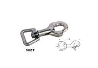 China 25mm Zinc alloy Diecasting round Square eye push-button type bolt snap hook for sale