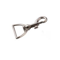 China Diecasting triangle swivel eye flange bottom type bolt snap hook 38mm Zinc alloy for sale