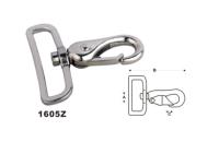 China Square Type Bolt Snap Hook 50mm Zinc Alloy Diecast Nickel Plated for sale