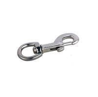 China Zinc Alloy Diecast Nickel Plated Bolt Snap Hook Round Swivel Eye Wheat Ear Pattern for sale