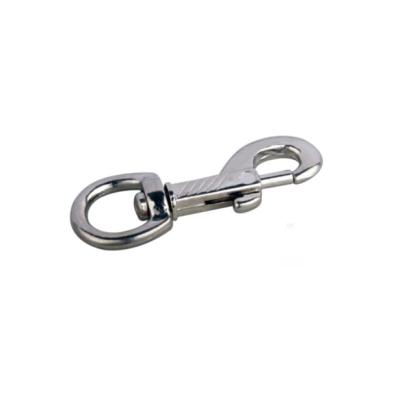 China Zinc Alloy Diecast Nickel Plated Bolt Snap Hook Round Swivel Eye Wheat Ear Pattern for sale