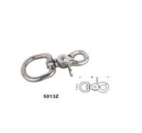 China Diecast Trigger Snap Hook 16mm Round Swivel Eye Carabiner Zinc Alloy Nickel Plated snap hook for sale