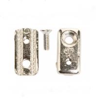 China Zinc Alloy Diecast Chrome Plated Wire Rope Clip Clamps Flush Type Rigging Fitting Clamps for sale