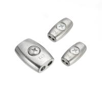 China Oval rope clip Zinc alloy Diecast  Wire Rope Clamp Oval Egg Shaped Zinc Galvanized for sale