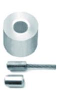 China US Type Wire Rope Clip Clamp  Eight Type Aluminium Press Clips Sleeves for sale