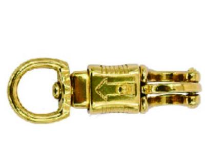 China Solid Brass Round Swivel Eye Panic Snap Hook Quick Release for sale