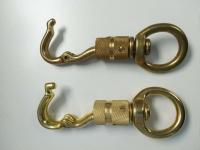 China Solid Brass Round Swivel Eye Panic Snap Hook Quick Release Dog Leashes for sale