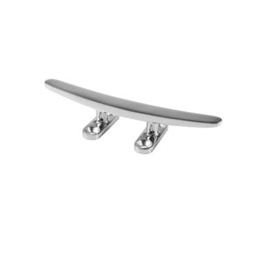 China Boat Mooring Accessories Marine Grade Low Flat Cleat Stainless Steel 316 for sale