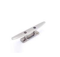 China 316 Marine Grade Stainless Steel Material Low Flat Boat Dock Cleats Open Base Cleat for sale