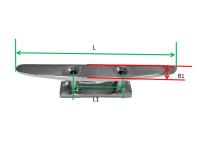 China 316 Marine Grade Stainless Steel Material Low Flat Boat Dock Cleats Open Base Cleat for sale