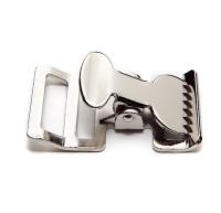China Metal T Shape Buckle Nickel Plated Webbing Cam Buckle Webbing Adjustment Buckles for sale