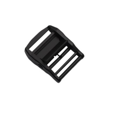 China 40mm Electrophoresis Black Heavy-duty metal webbing cam buckles with the adjustment bar for sale