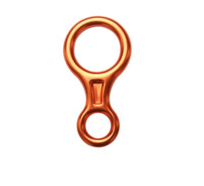 China Aviation Aluminum Climbing Carabiner Slow Eight Character Descender Rings for sale