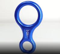 China Aviation Aluminum Climbing Carabiner Slow Eight Character Descender Rings for sale