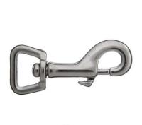 China 10mm Zinc Alloy Diecast Round Swivel Eye Small Snap Hook For Cat Leashes for sale