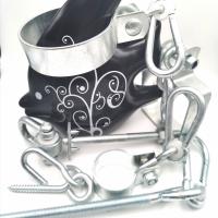 China Bolt swing hook Zinc Plated Wooden Bolt Screw Type Swing Hanger Hook Metal Swing Hook for sale