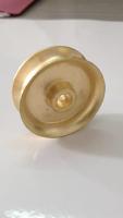 China Zinc alloy diecast single rigid fixed eye brass plated wheel pulley for sale
