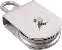 China Stainless Steel Single Pulley Heavy Duty Single Wheel Swivel Lifting Rope Pulley for sale