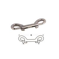 China Double Ended Bolt Snap Hook Fixed Zinc Alloy Die Casting for sale