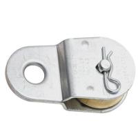 China Fixed Eye Rope Cable Pulley Heavy Duty Single Wheel Swivel Pulley for sale