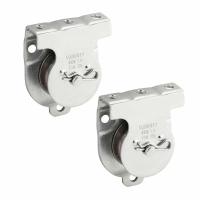 China Fixed Pulley Wall Mount Ceiling Rope Cable Pulley Zinc Single Pulley for sale