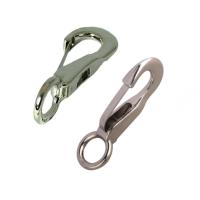 China Fixed Style Round Eye Bolt Snap Hooks Zinc Diecasting Spring Shrapnel for sale