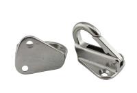 China Fixed Eye Plate Stainless Steel Snap Hook For Wall Maritime Boats Rigging Fittings for sale