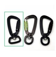 China Square Swivel Type Aluminum Climbing Carabiner Self Locking for sale
