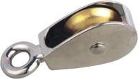 China Nickel Zinc Alloy Swivel Die Cast Pulley Fixed Single Wheel Pulleys for sale