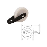 China Nylon Clothesline pulley  For DIY And Home Development hanging type Fixed Eye Pulley for sale
