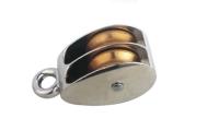 China Small Zinc Alloy Single Wheel Fixed Eye Die Cast Pulley Lifting Pulley Block for sale