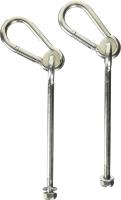 China Outdoor Carbon Steel Swing Hanger Hook With Long Screw Carabiner Hook Swing Accessories for sale