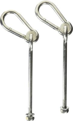 China Outdoor Carbon Steel Swing Hanger Hook With Long Screw Carabiner Hook Swing Accessories for sale