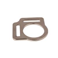 China 2 Sided Halter Ring Buckles for horse  Zinc Alloy Diecast Nickel Plated Pet Buckles for sale