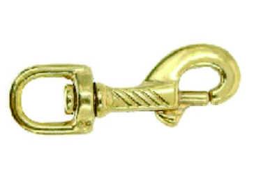 China Heavy Duty Solid Brass Snap Hook Swivel Bolt Snaps Spring Release for sale