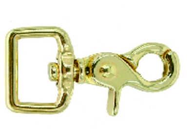 China Pet harness solid brass snap hooks with swivel eye and quick release snap for sale